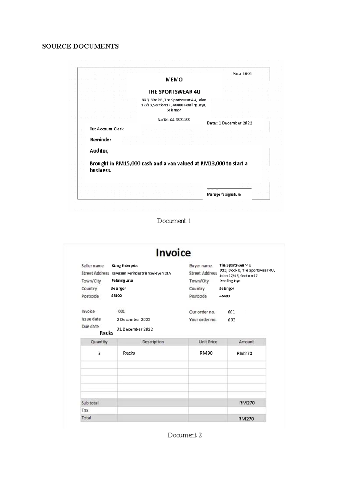Source document far110 - SOURCE DOCUMENTS Document 1 BG3, Block B, The ...