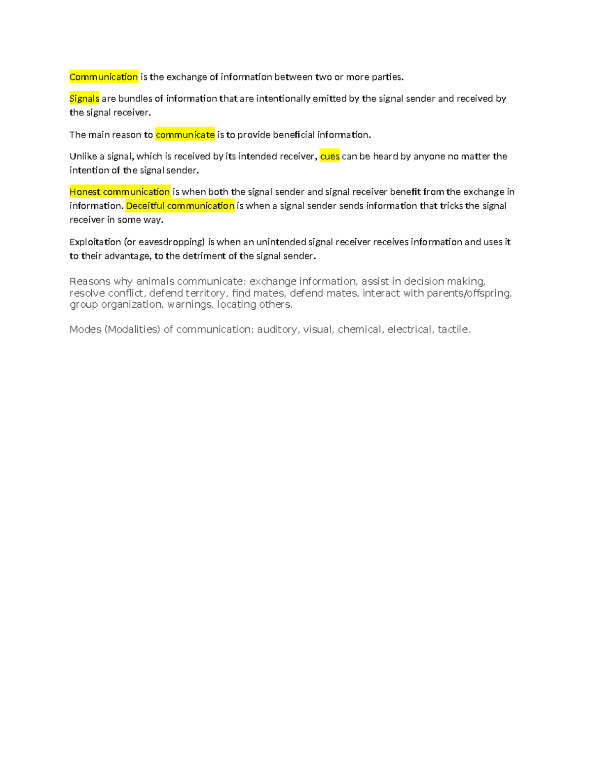 Moduel 1 Communication - Communication is the exchange of information ...