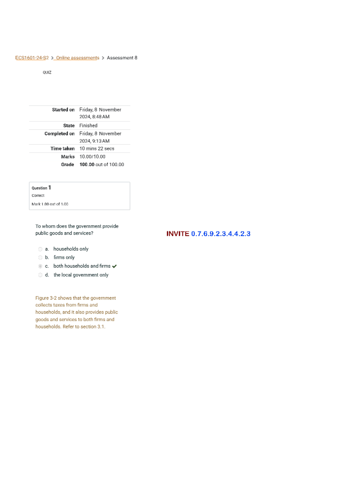 ECS1601 assignment 8 Memo 2024 - Online assessments Assessment 8 QUIZ Started on Friday, 8 ...