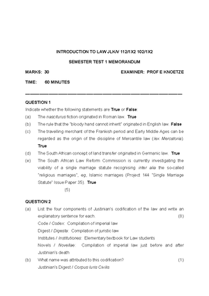 Chapter 2 Roman Law - THE FOUNDATIONS OF SOUTH AFRICAN LAW CHAPTER 2 ...