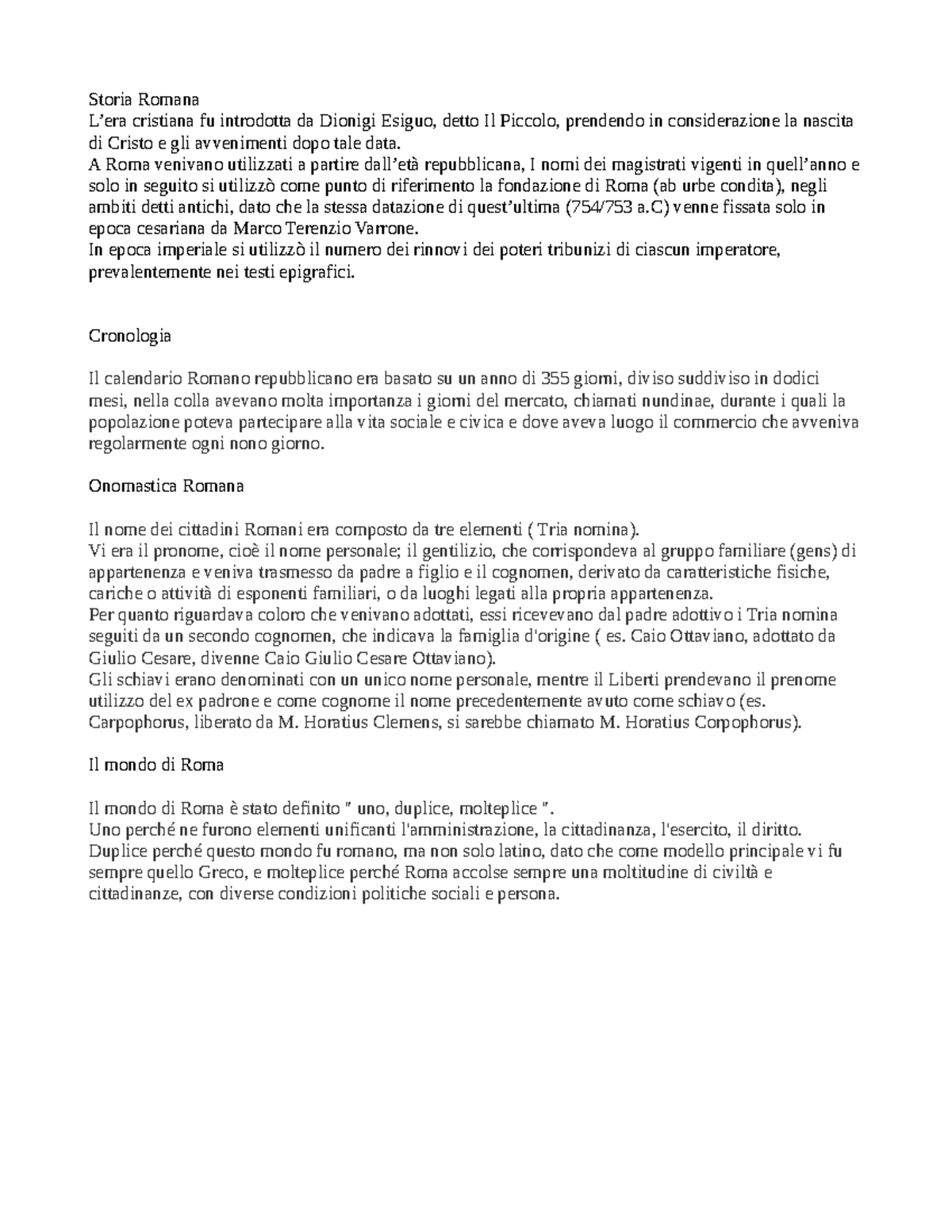 Storia romanaa - Riassunto delle prime civiltà latine. - Storia Romana ...