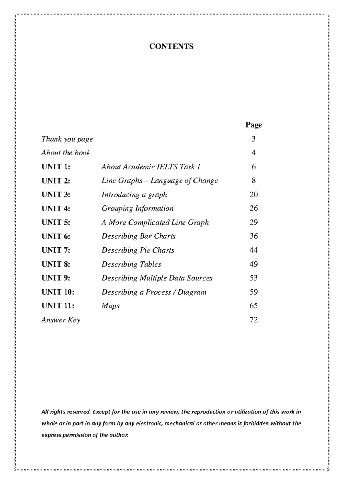 Pdfcoffee - It's good - CONTENTS Page Thank you page 3 About the book 4 UNIT 1: About Academic ...