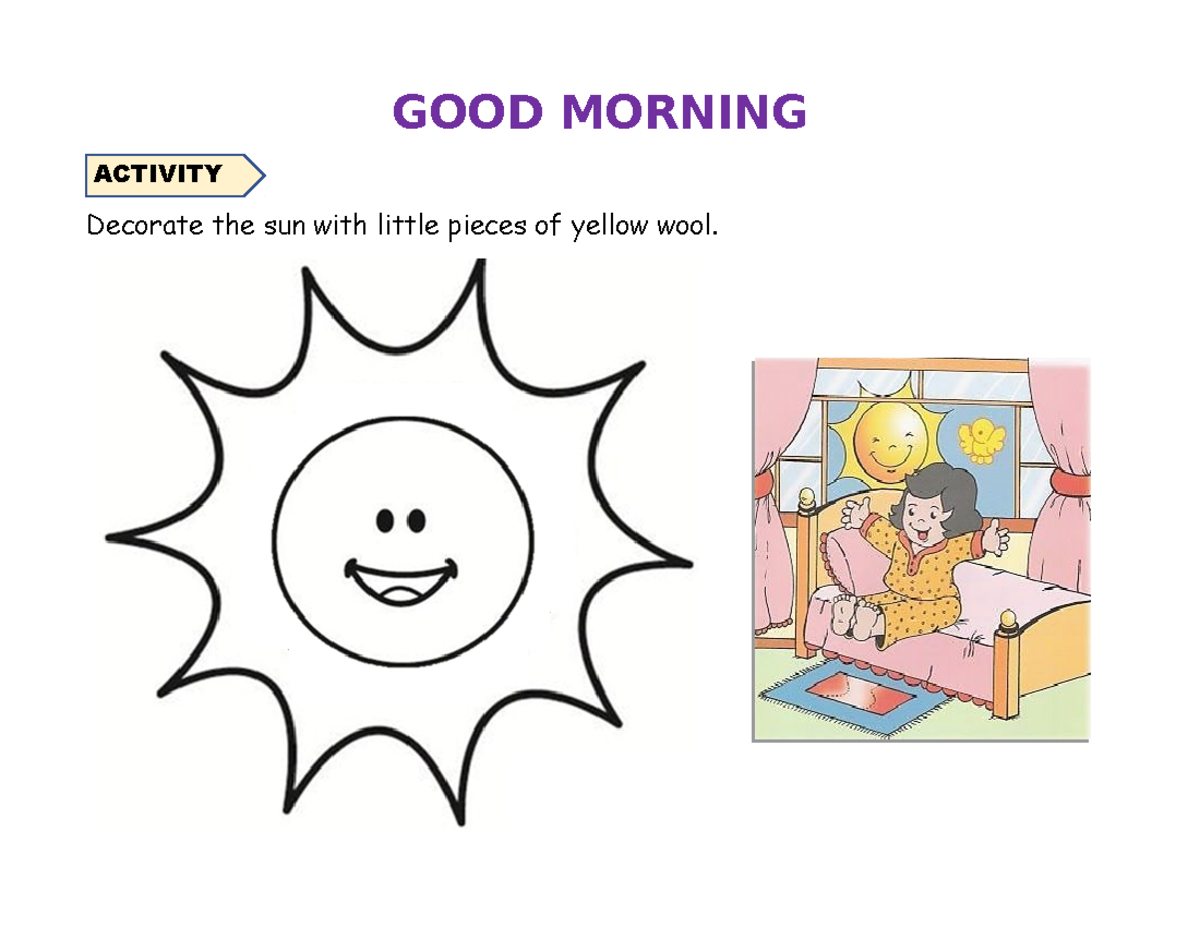 PRE- Jardín Inglés - son guias basicas de ingles - GOOD MORNING ...