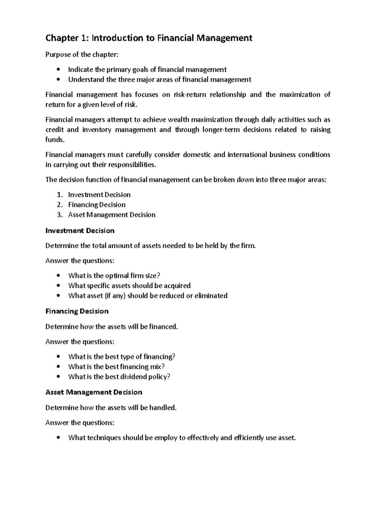 Chapter-1-Introduction - Chapter 1: Introduction to Financial ...