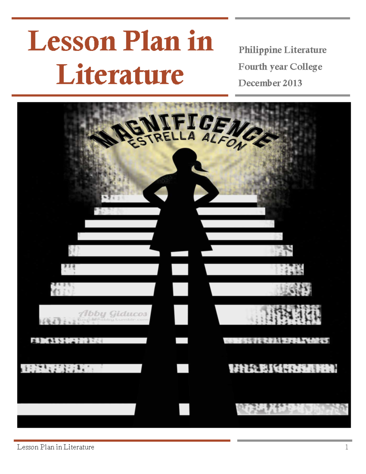 Lesson Plan in Literature - Lesson Plan in Literature Philippine ...