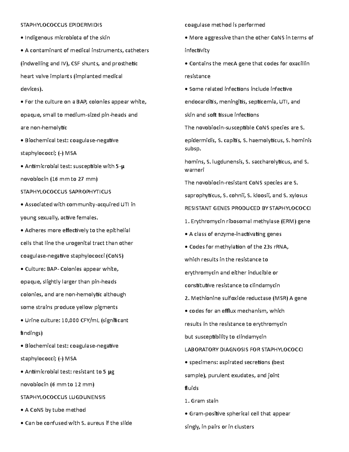 Staphylococci - STAPHYLOCOCCUS EPIDERMIDIS - STAPHYLOCOCCUS EPIDERMIDIS ...