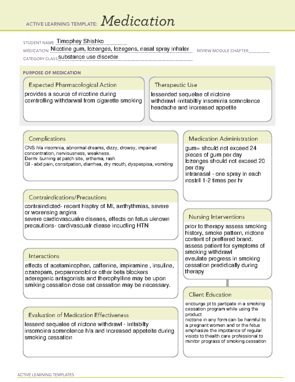 Active learning medication substance abuse disorder - ACTIVE LEARNING ...