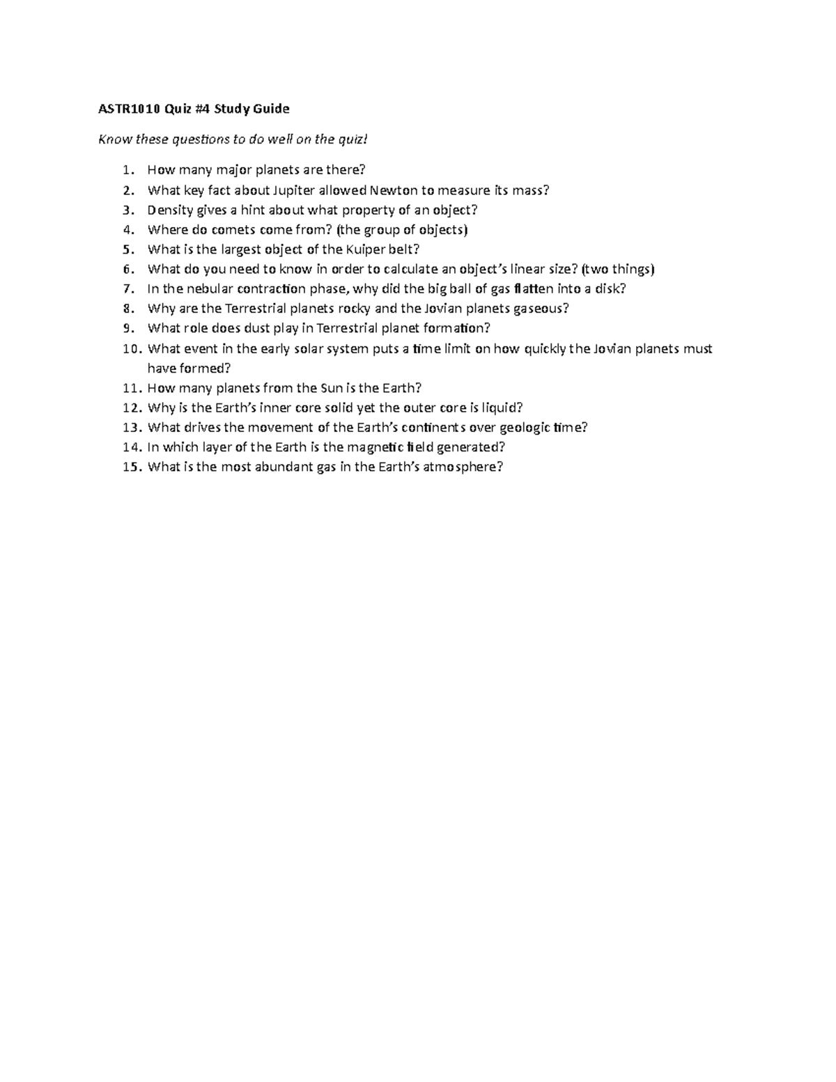 ASTR1010 Quiz4 Study Guide ASTR1010 Quiz 4 Study Guide Know These astr1010-quiz4-study-guide-astr1010-quiz-4-study-guide-know-these
