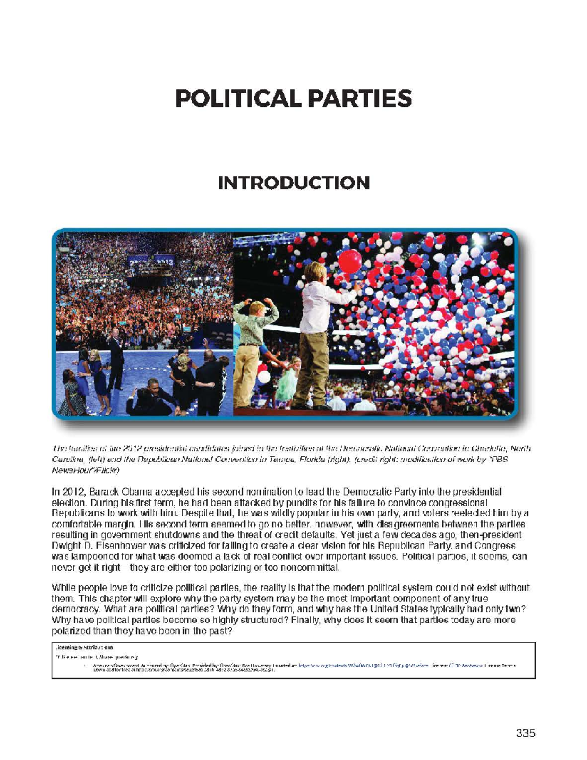 POLI330 Political Science Notes 8 - POLITICAL PARTIES INTRODUCTION The ...