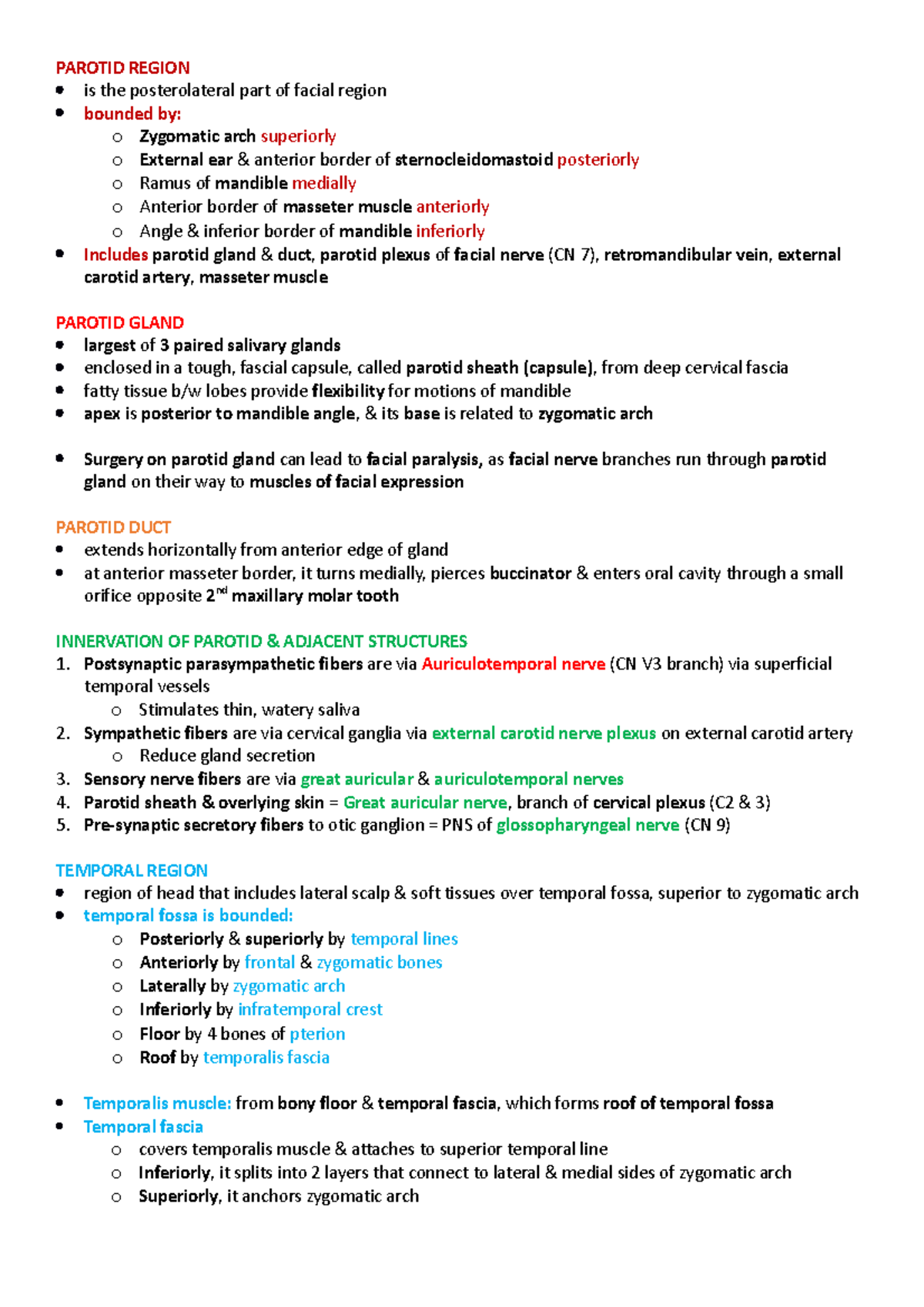 Face - Anatomy1 - PAROTID REGION is the posterolateral part of facial ...
