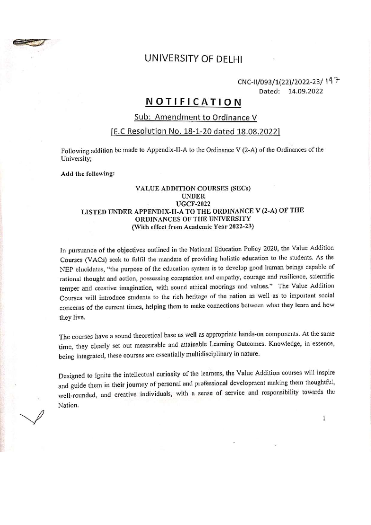 VAC SEC GE Papers offered by Igipess - Bachelor of Law (DU LLB Entrance ...