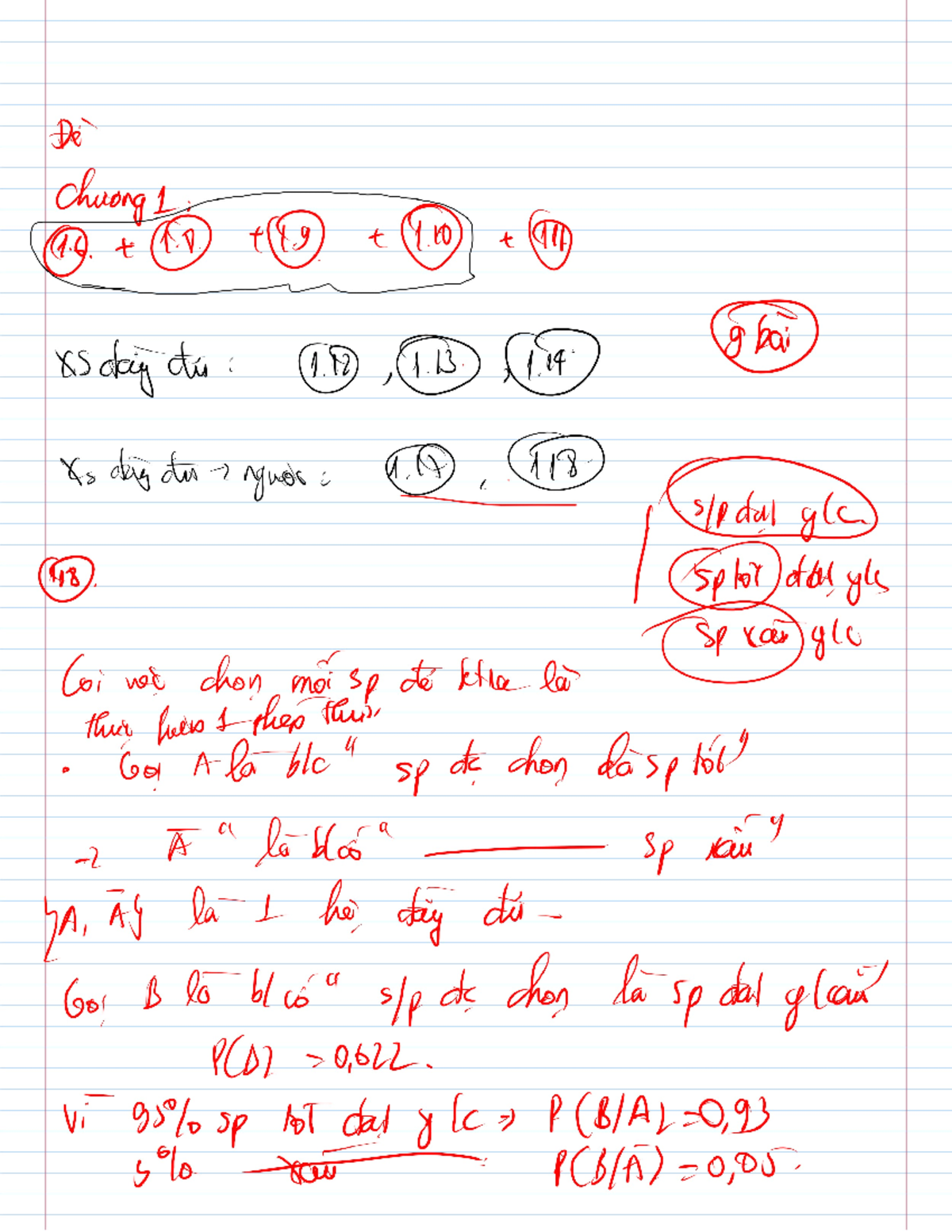 XSTK-KTE-CUỐI - btxstk - De Chuong1 1 t 1 1 t 1 t g bai XS day to 1 1 1 , Xs day du ignose A 118 ...