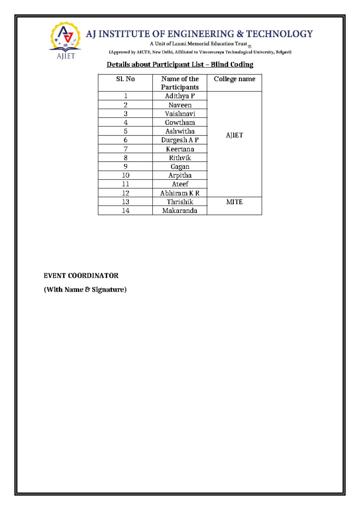 Aakar blind coding 1 - II-0PI9-I - Artificial Intelligence - Details ...