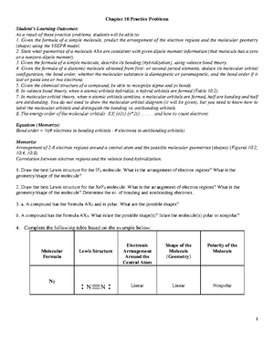 For stoich problems - CHM 1220 - Studocu