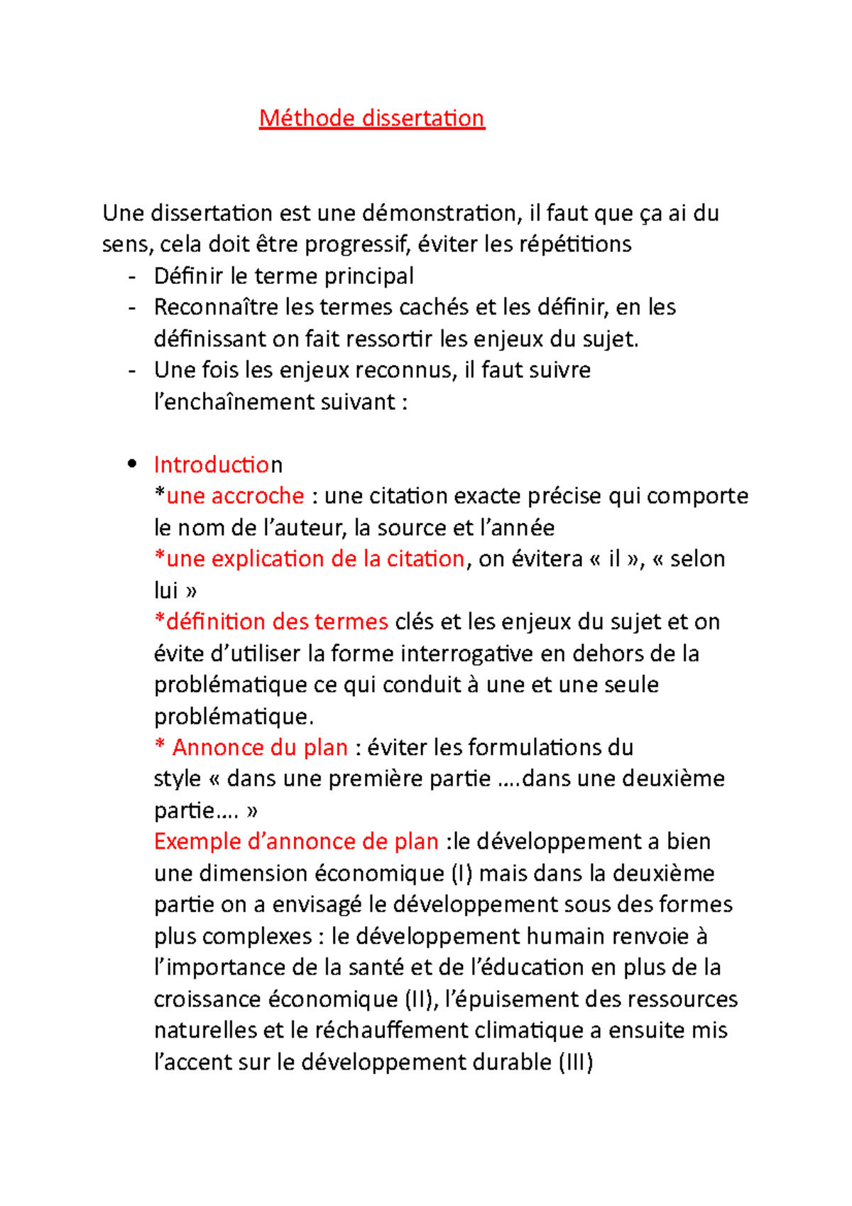 Méthode dissertation ESH - Méthode dissertation Une dissertation est ...