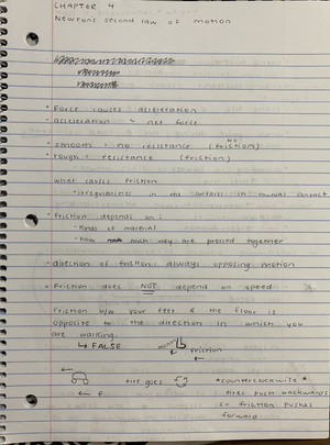 Chapter 4 - Newton's second law of motion Page 4 - PHYS 1001 - Studocu