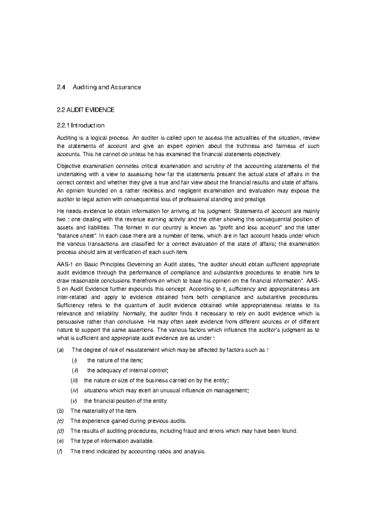 2-Auditing and Assurance - 2 Introduction Auditing is a logical process ...