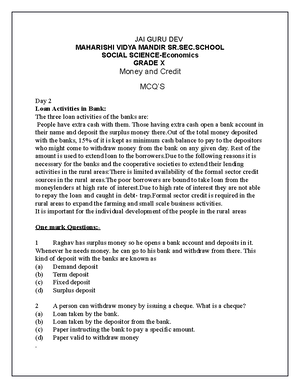 Notes History for Class X - JAI GURU DEV MAHARISHI VIDYA MANDIR SR ...