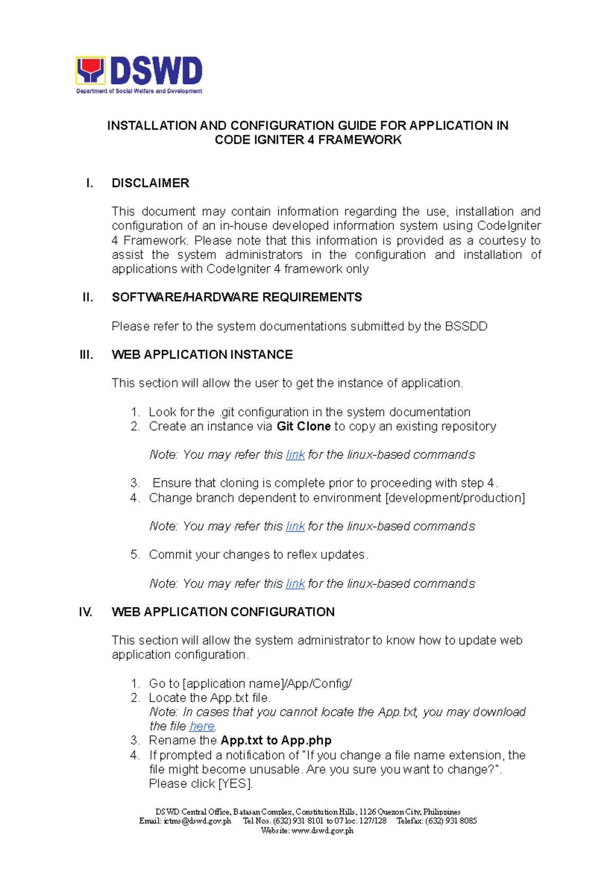 Copy of Installation and Configuration Guide for Application in Code ...