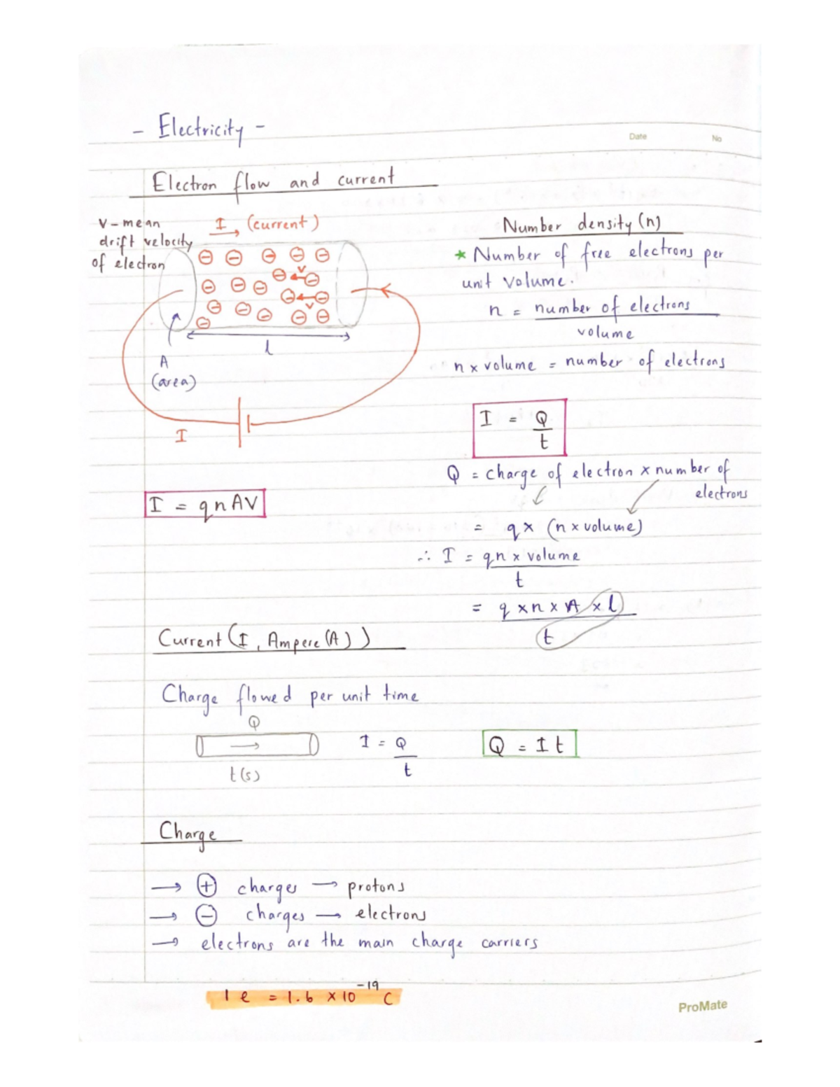 Electricity - Physics - Studocu