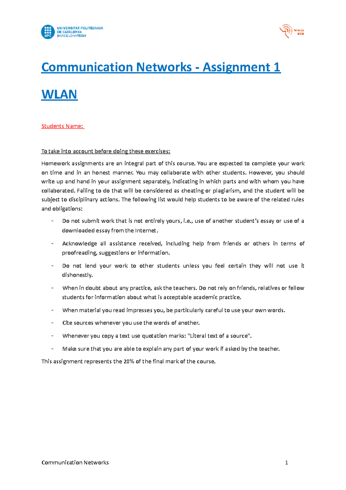 redes Wlan para el protocolo 802.11 - Communication Networks ...