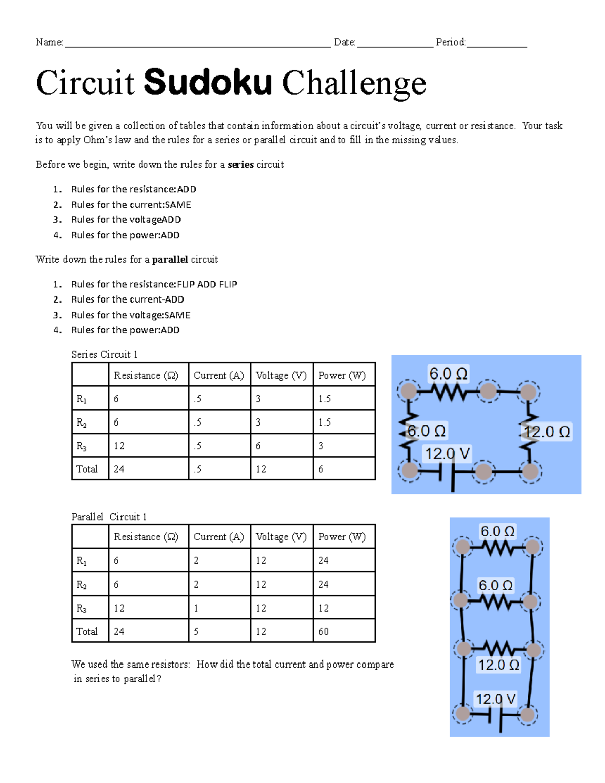 Circuit Sudoku Challenge V2 - Name ...
