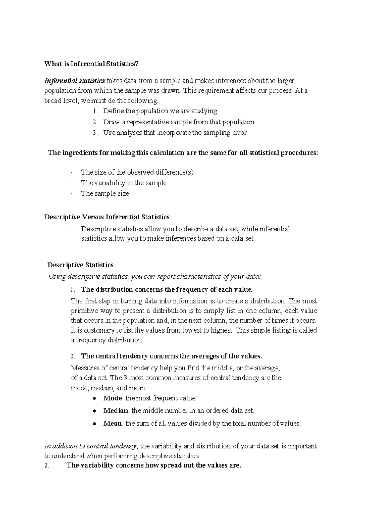 Inferential Calculation - What is Inferential Statistics? Inferential ...