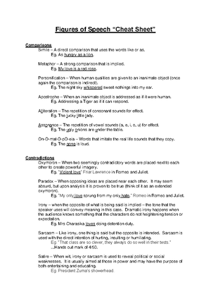 Poëtiese Begrippe - Contains Poetic Devices used in Afrikaans poetry ...