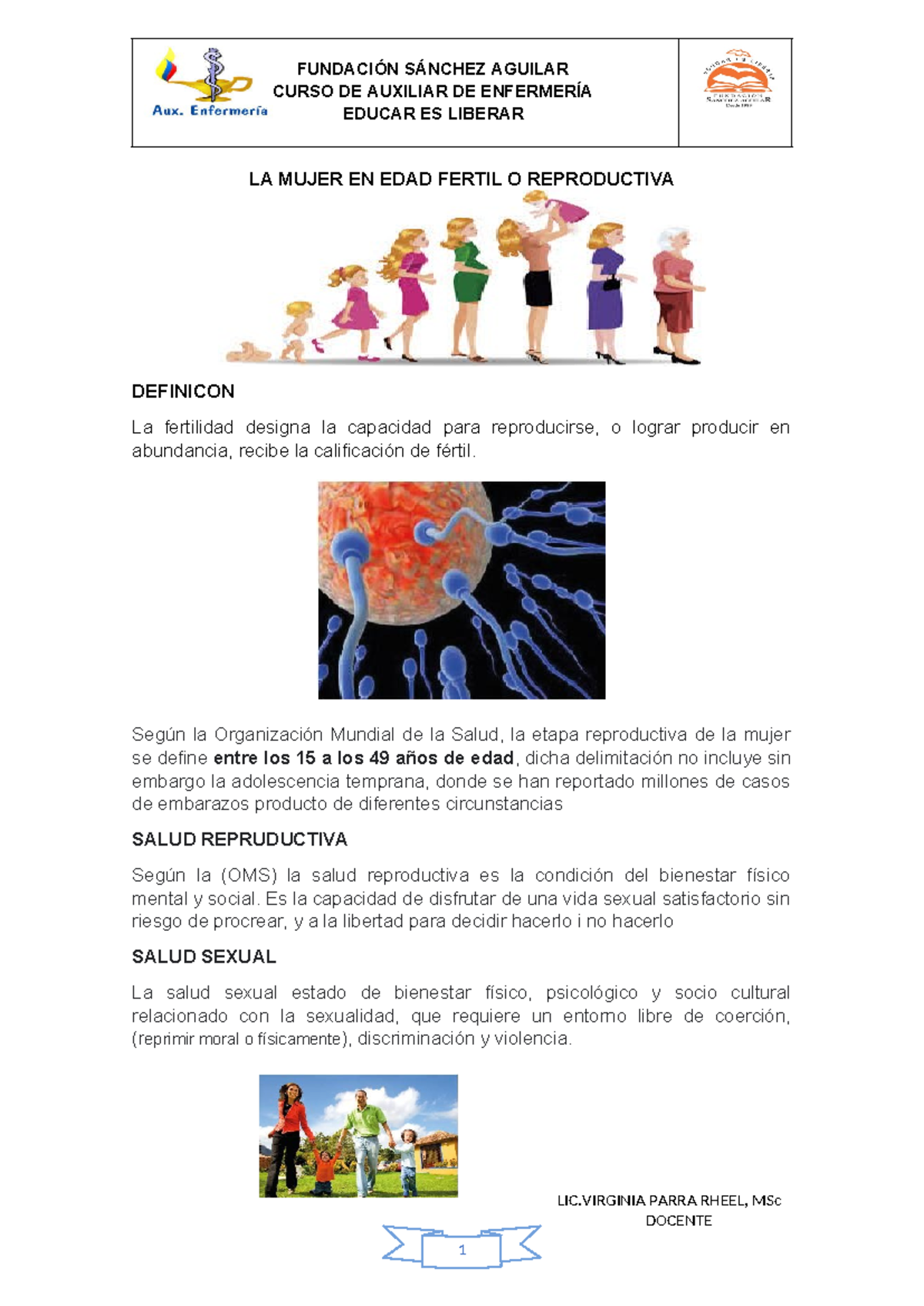 1 - Teoria Aparato Reproductor - LA MUJER EN EDAD FERTIL O REPRODUCTIVA ...