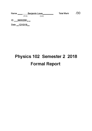 Phys102 EM Lecture 1 - Steven Marsh SPCS PHYS 102 - 21S ...