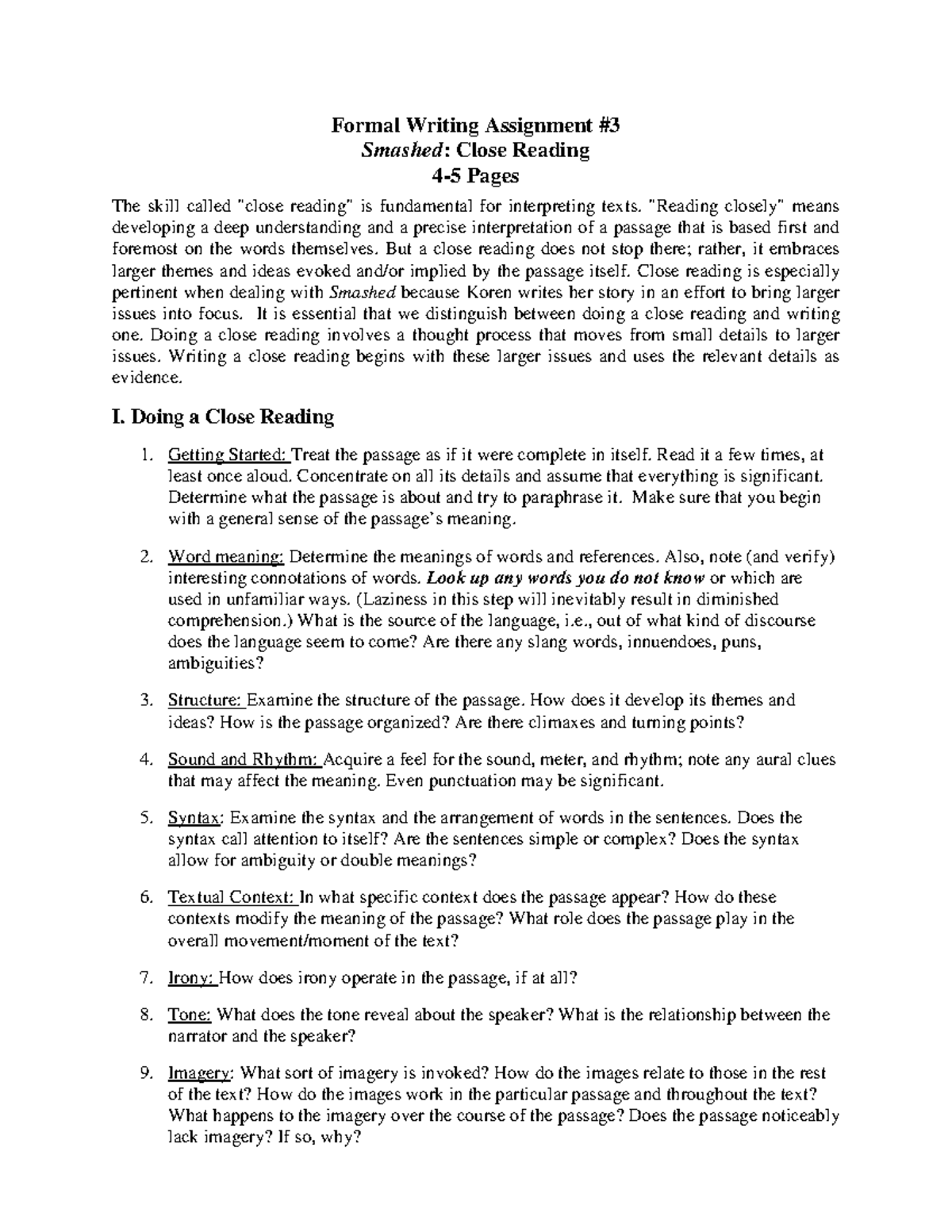 Formal Writing 3 Addiction 1 Formal Writing Assignment Smashed