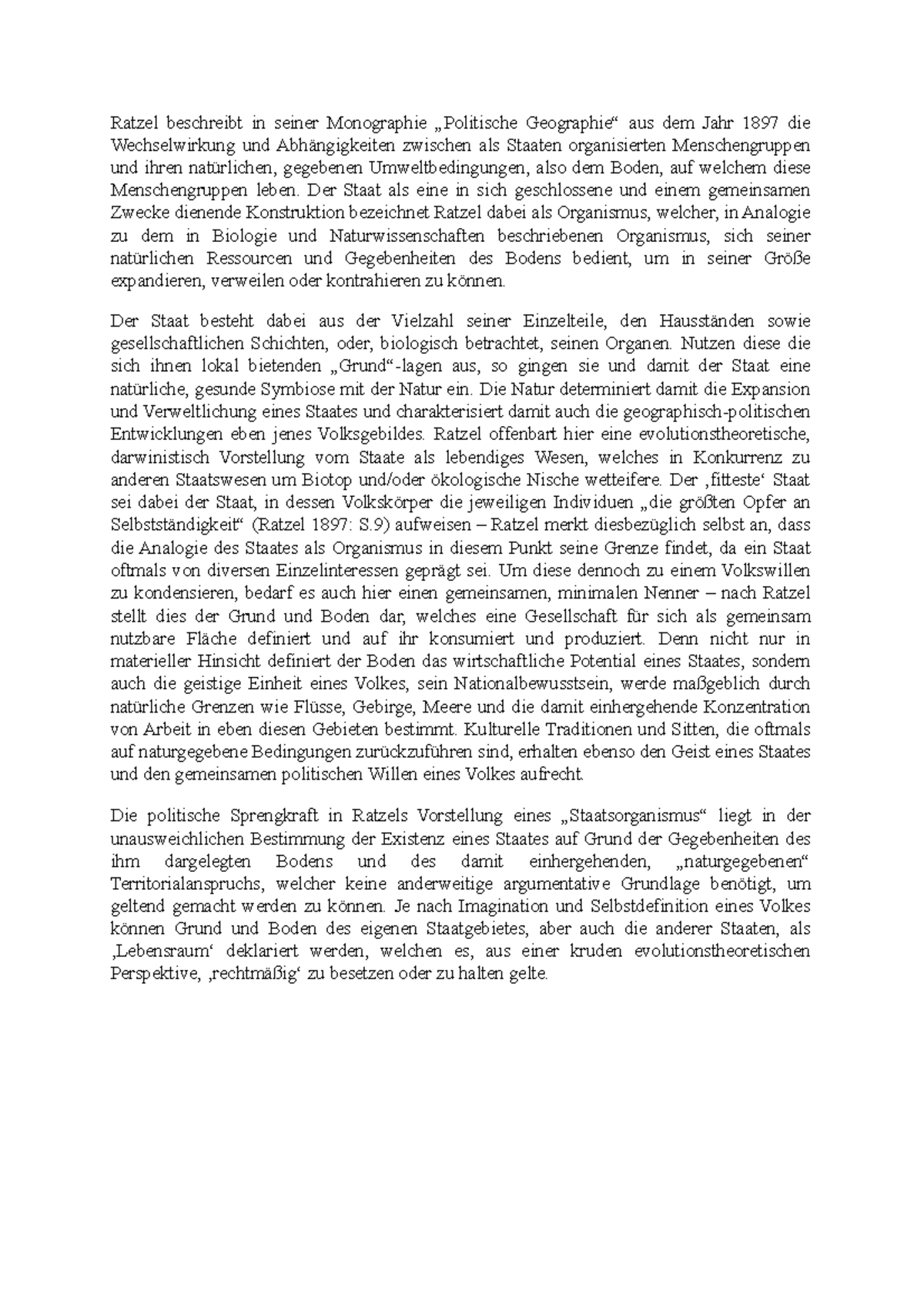 Friedrich Ratzel “Politische Geographie” (1. Auflage von 1897 und 2 ...