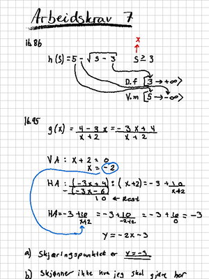 Arbeidskrav 18 - Forkurs Ingeniør - Matematikk - TEK-0517 - Studocu