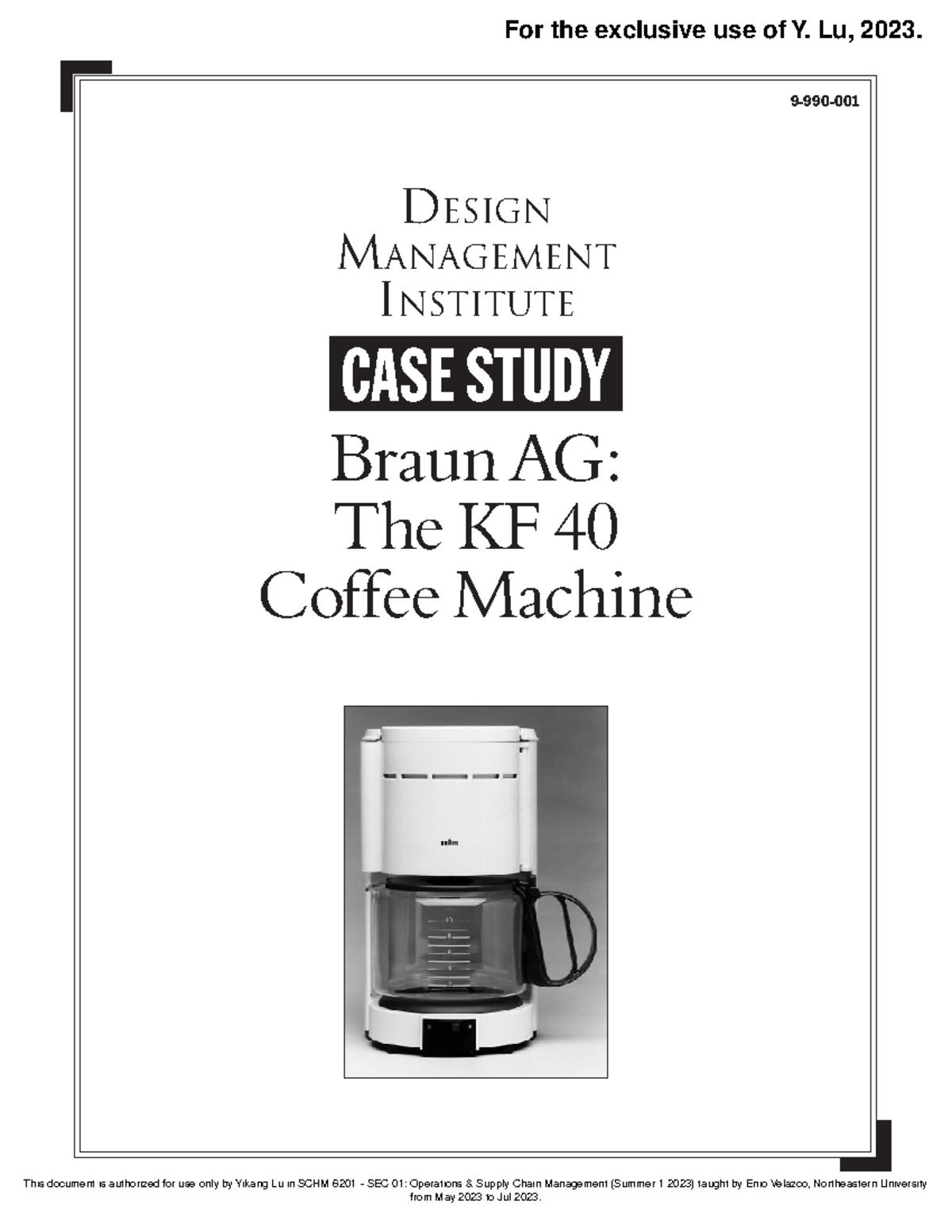 Braun AG - Case study - DESIGN MANAGEMENT INSTITUTE CASE STUDY Braun AG ...
