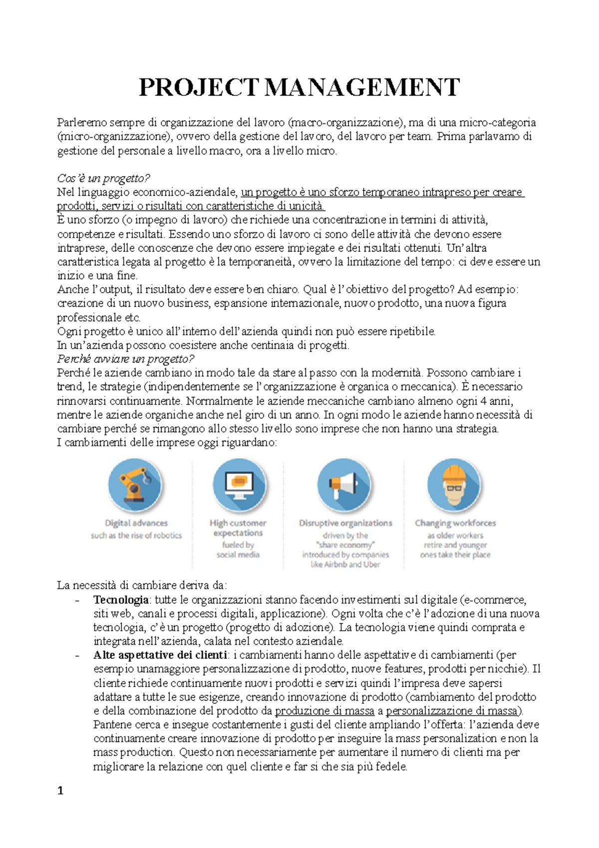 Project Management - Gestione Delle Risorse Umane - UniCatt - Studocu