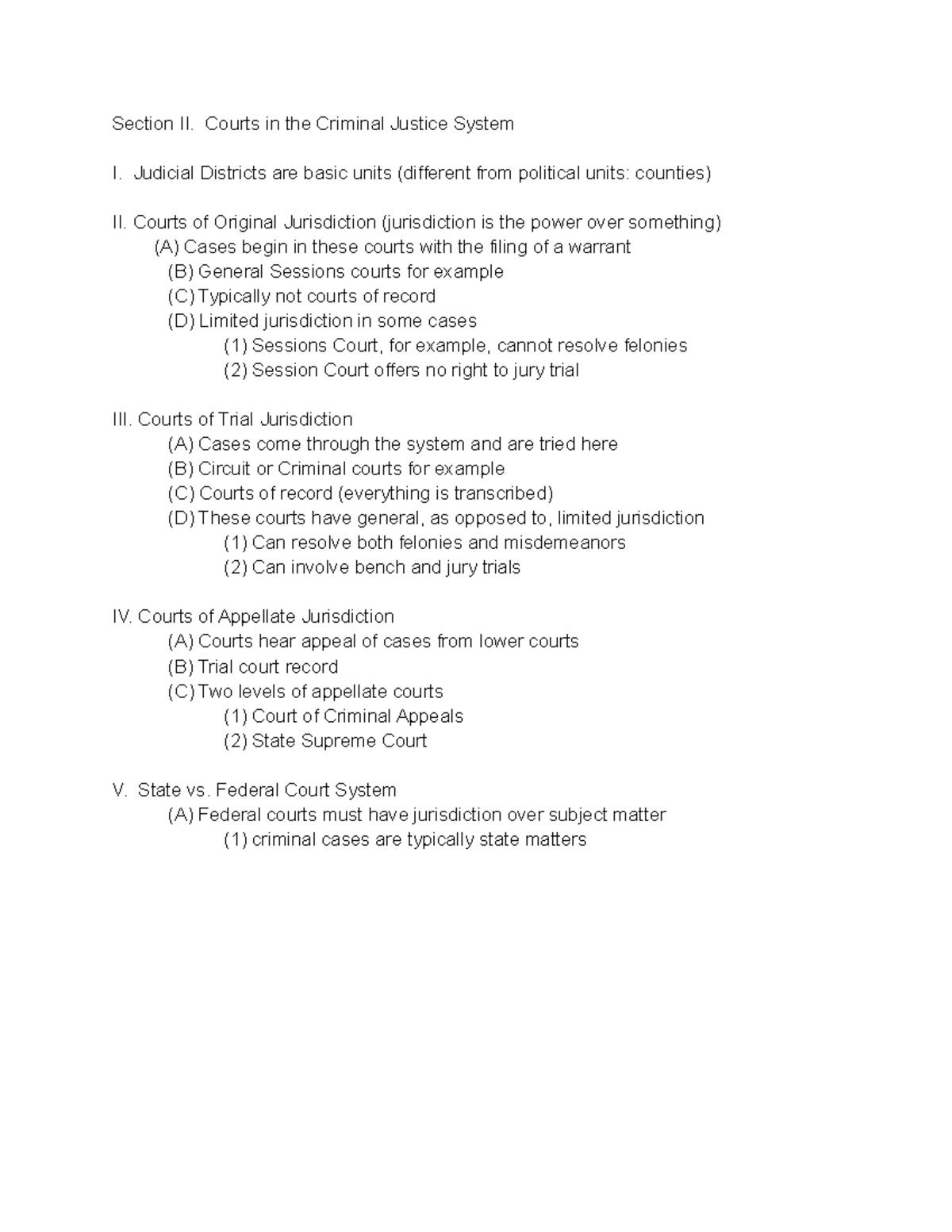 2400 section 2 - Outlines of all the course material provided by ...