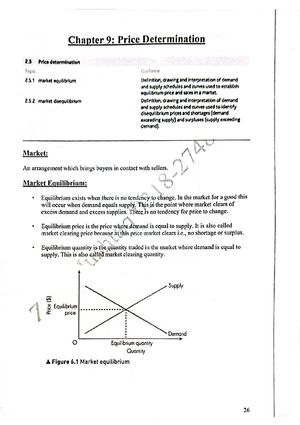 Demand and supply - Notes for practice - economics as level - Studocu