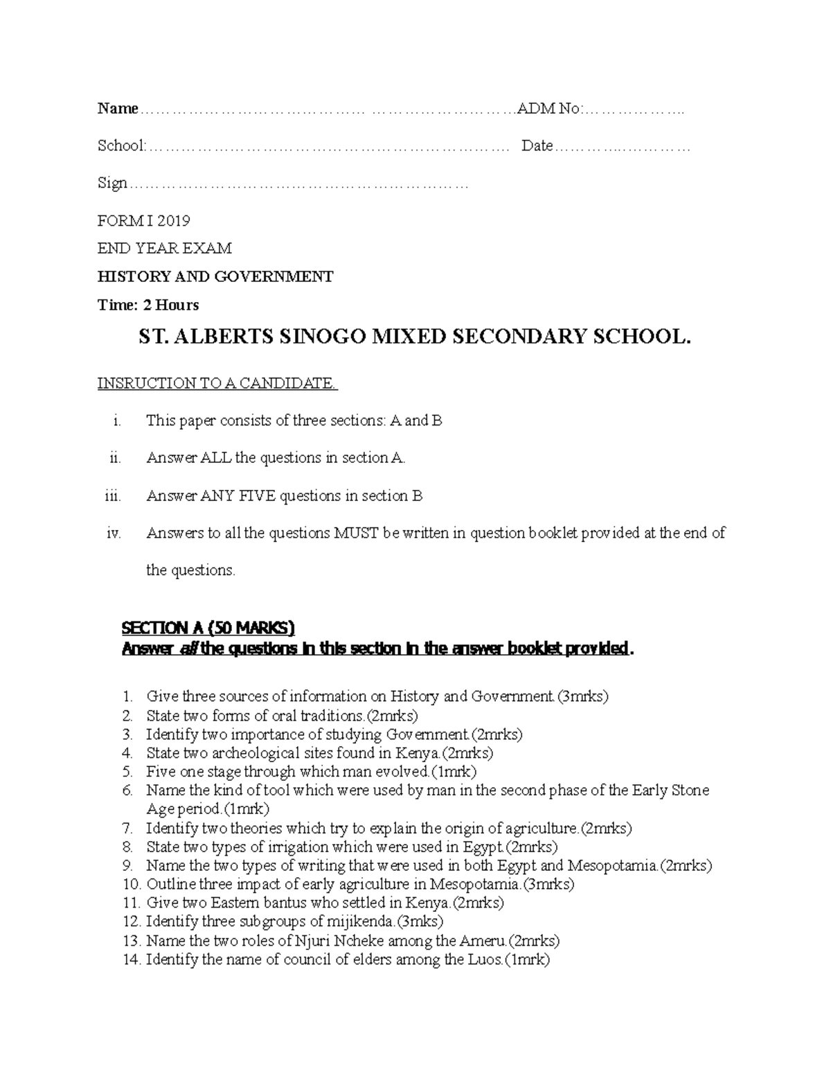 Histo F1 - assignment and short quizes - Name .......................................... - Studocu