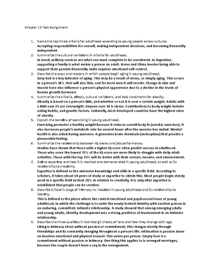 Chapter 7 Text Assignment - Chapter 7 Text Assignment Cultural Models various cognitive ...