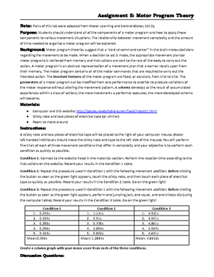 Assignment 6 Dynamic Systems Theory - Assignment 6 : Dynamic Systems Theory - Constraints Note ...