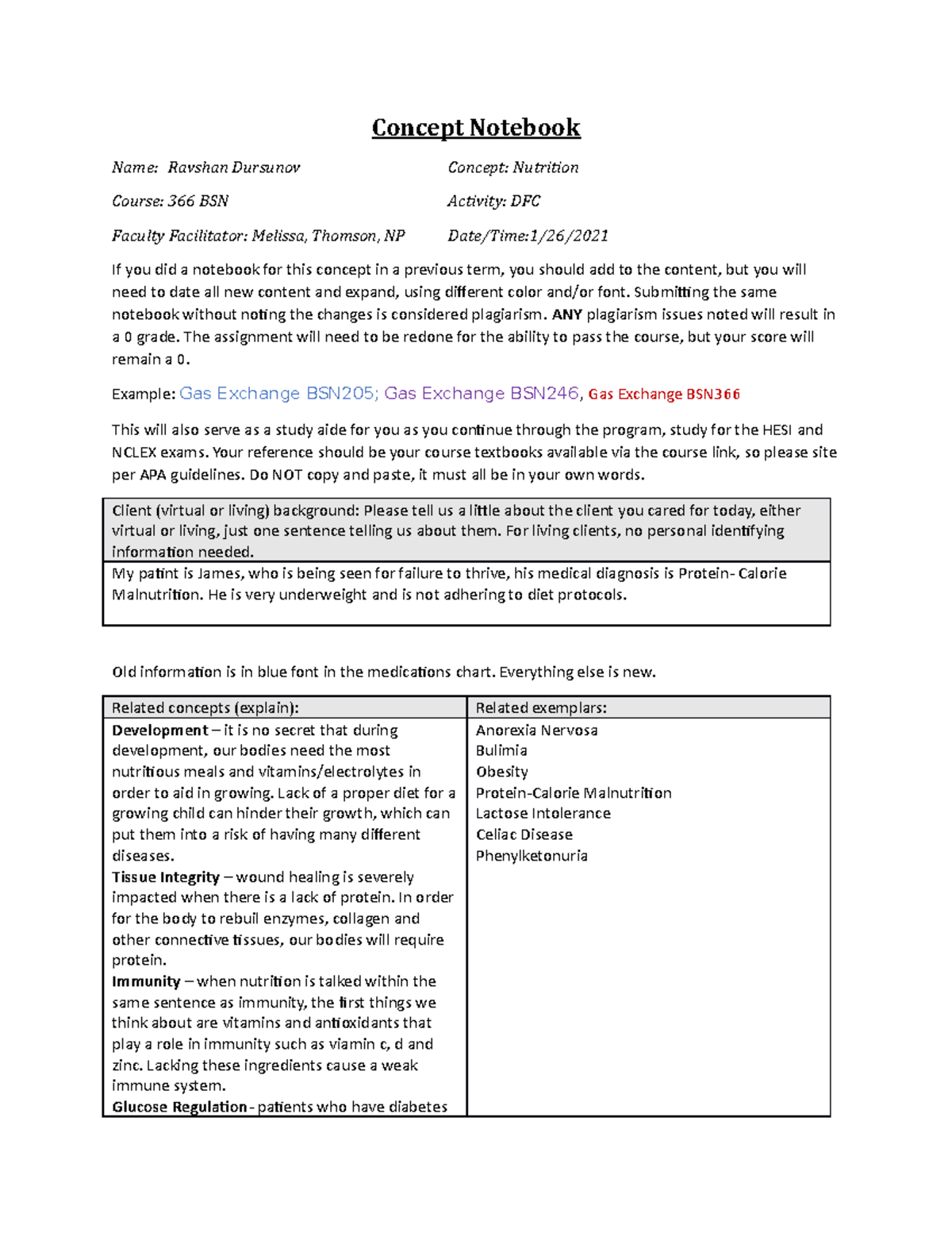Concept Nutrition - xxxxxx - Concept Notebook Name: Ravshan Dursunov ...