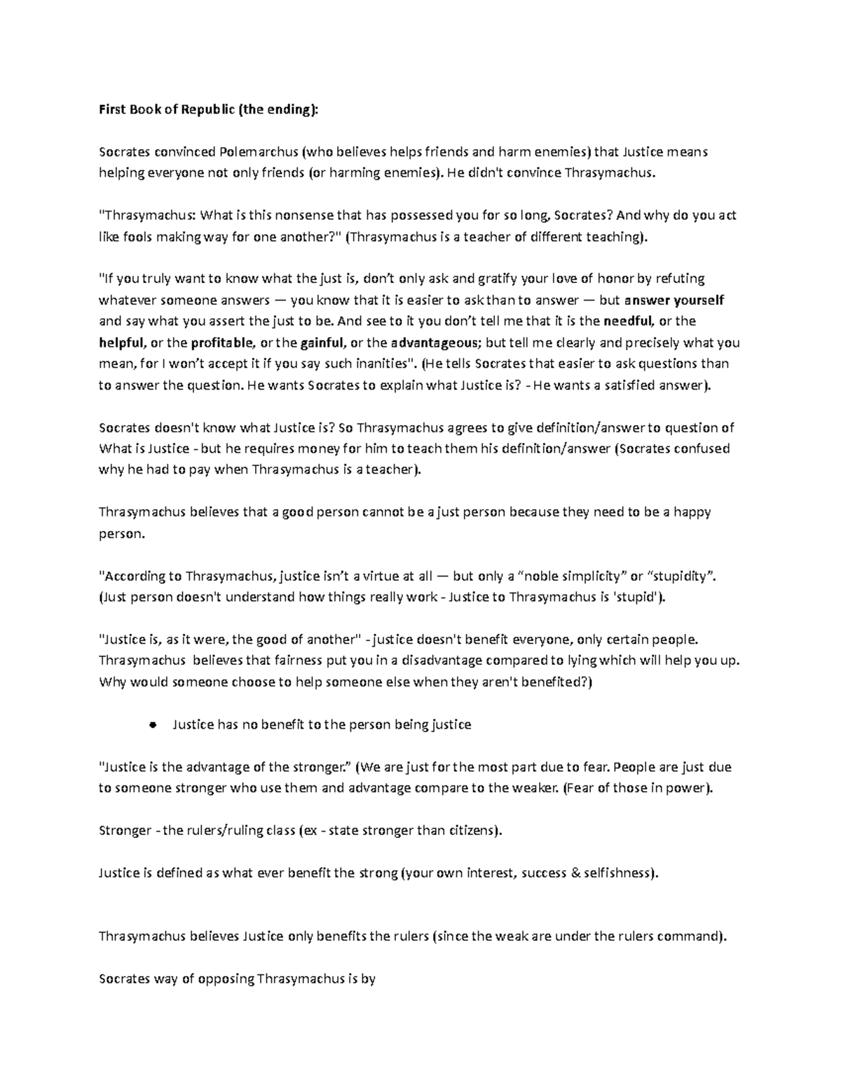 PHILO 101 - The Advantage of the Stronger (Republic I — part III ...