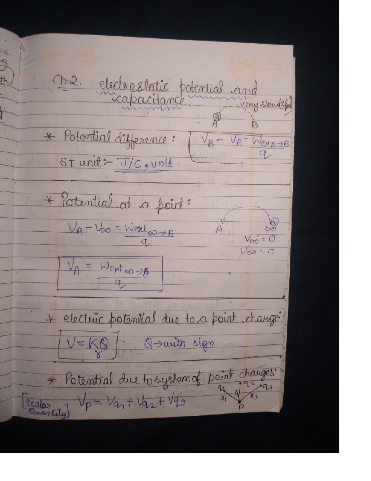 Document - This notes provides VVI formulas of chapter electrostatic ...