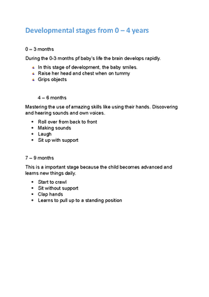 Child development assignment - CHILD DEVELOPMENT 19008889 BEd IP CDLT ...