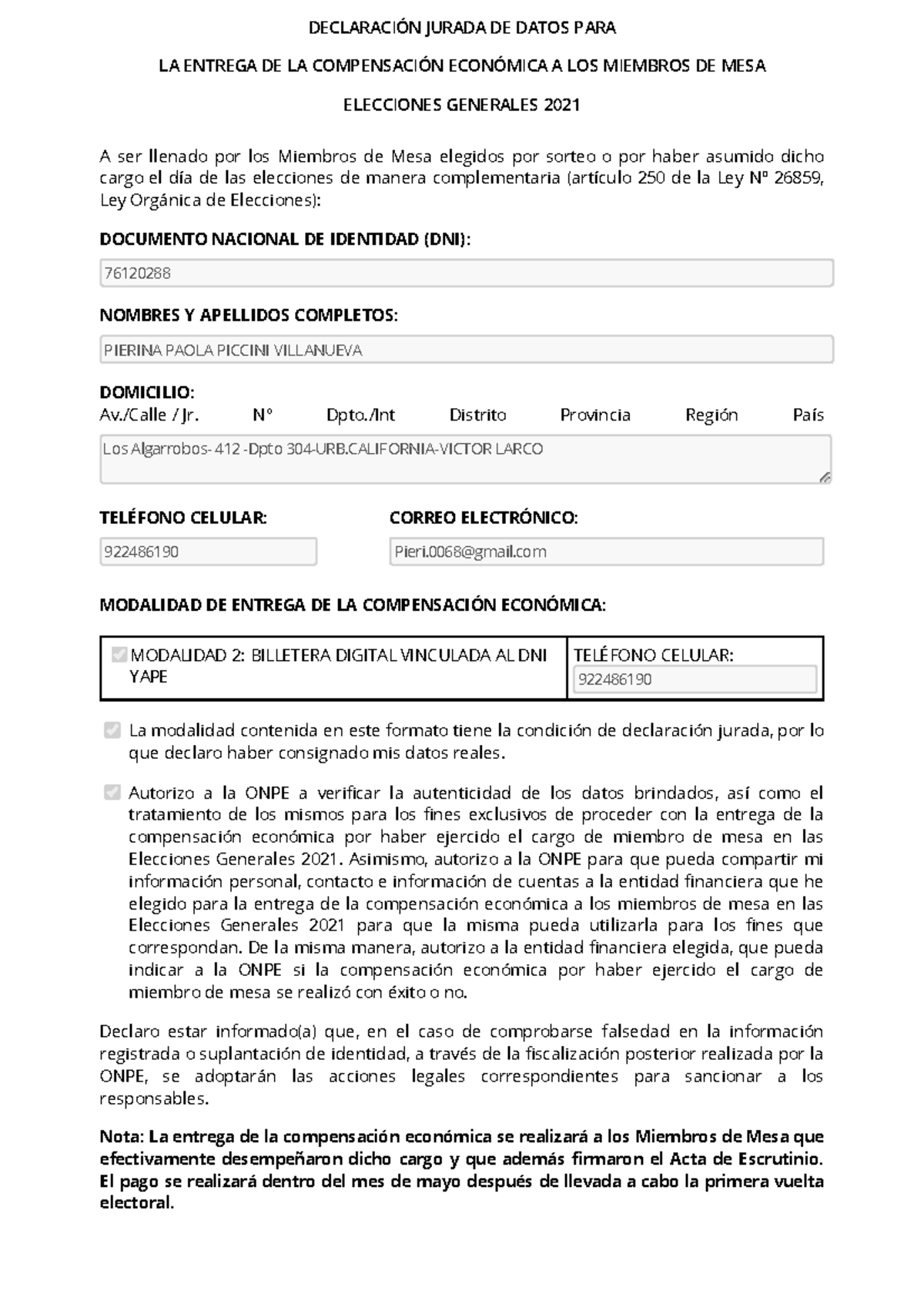 76120288 05bb588a b645 4ff1 8220 aff32e553269 - DECLARACIÓN JURADA DE ...