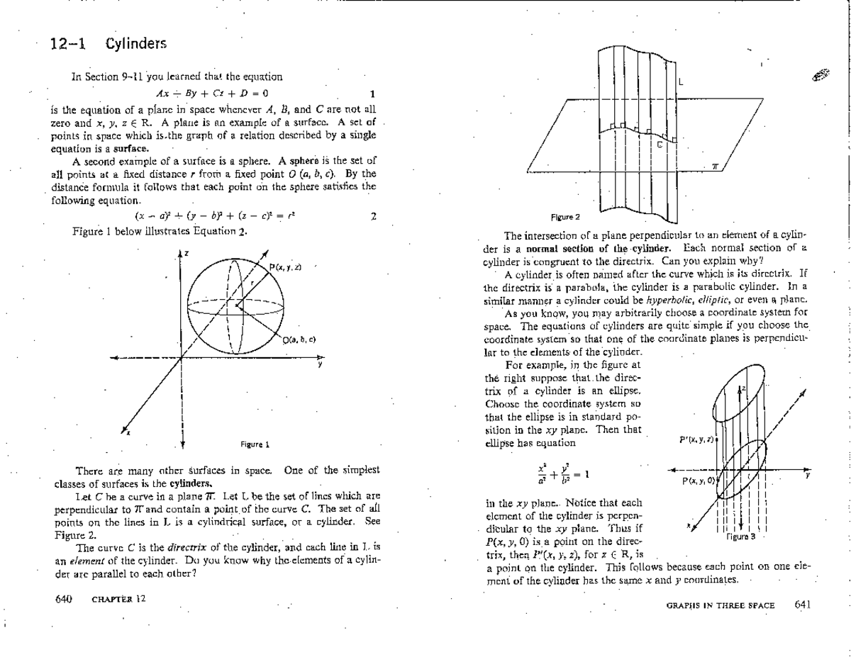 Quadric Surfaces Notes - MAT 129 - Studocu Quadric Surfaces Notes - MAT 129 - Studocu
