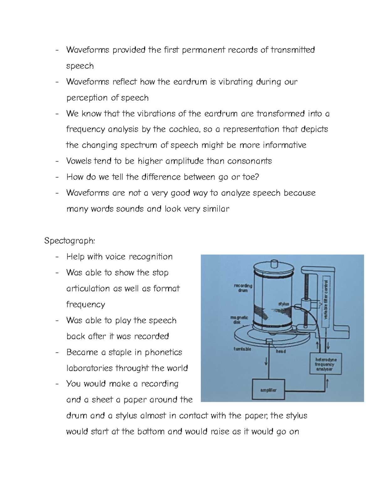 Clps 0800- lecture notes - Waveforms provided the first permanent ...