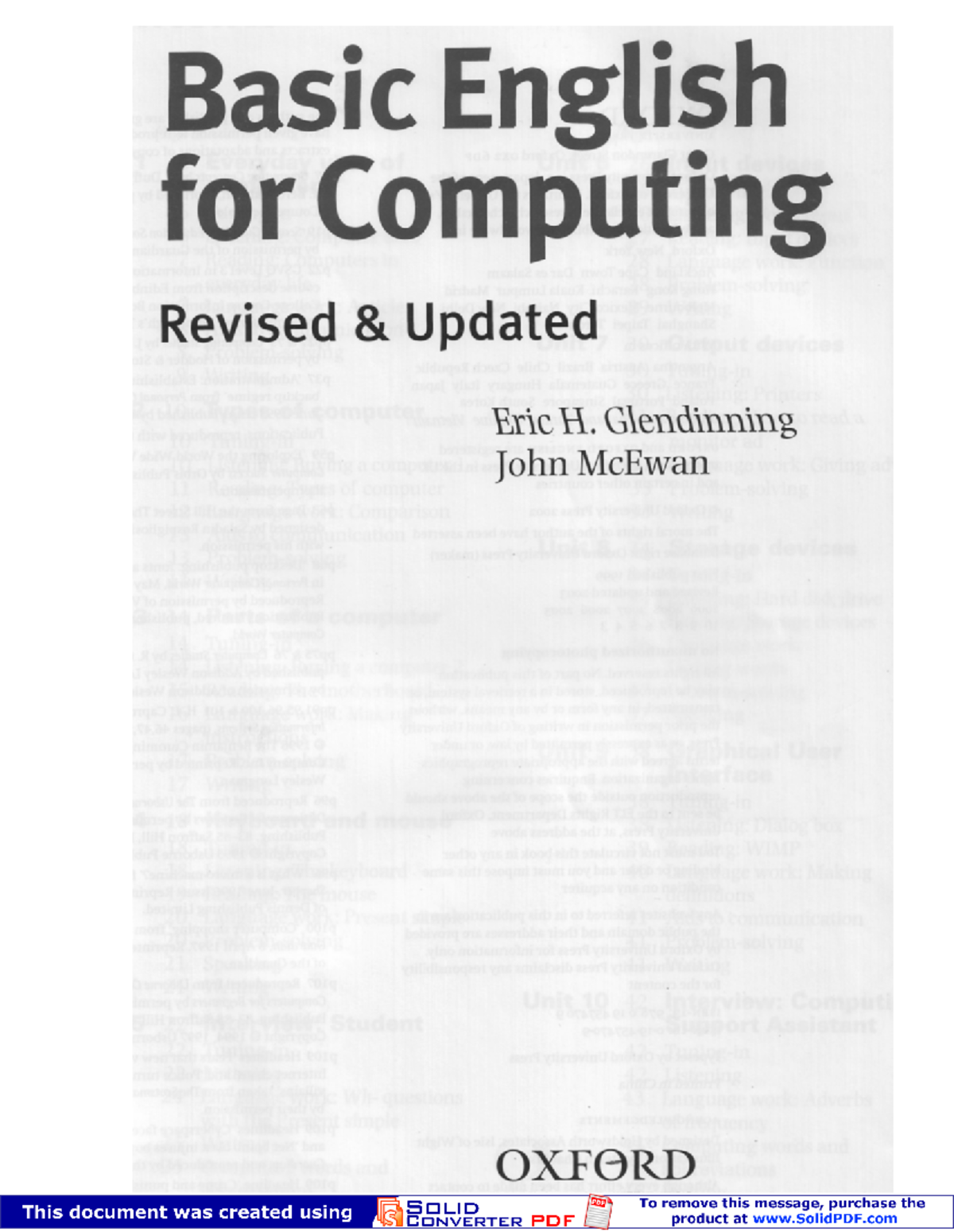 Basic English for Computing - ECM 607 - Reading - Studocu