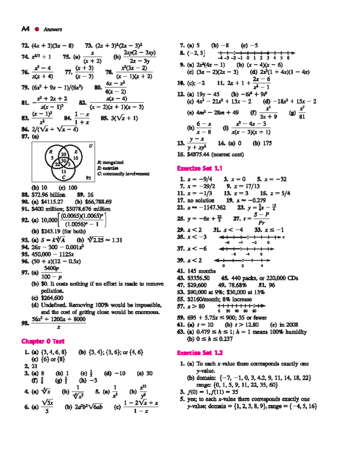 Answers of mathematics chapter number 1 of the book - Business Maths ...