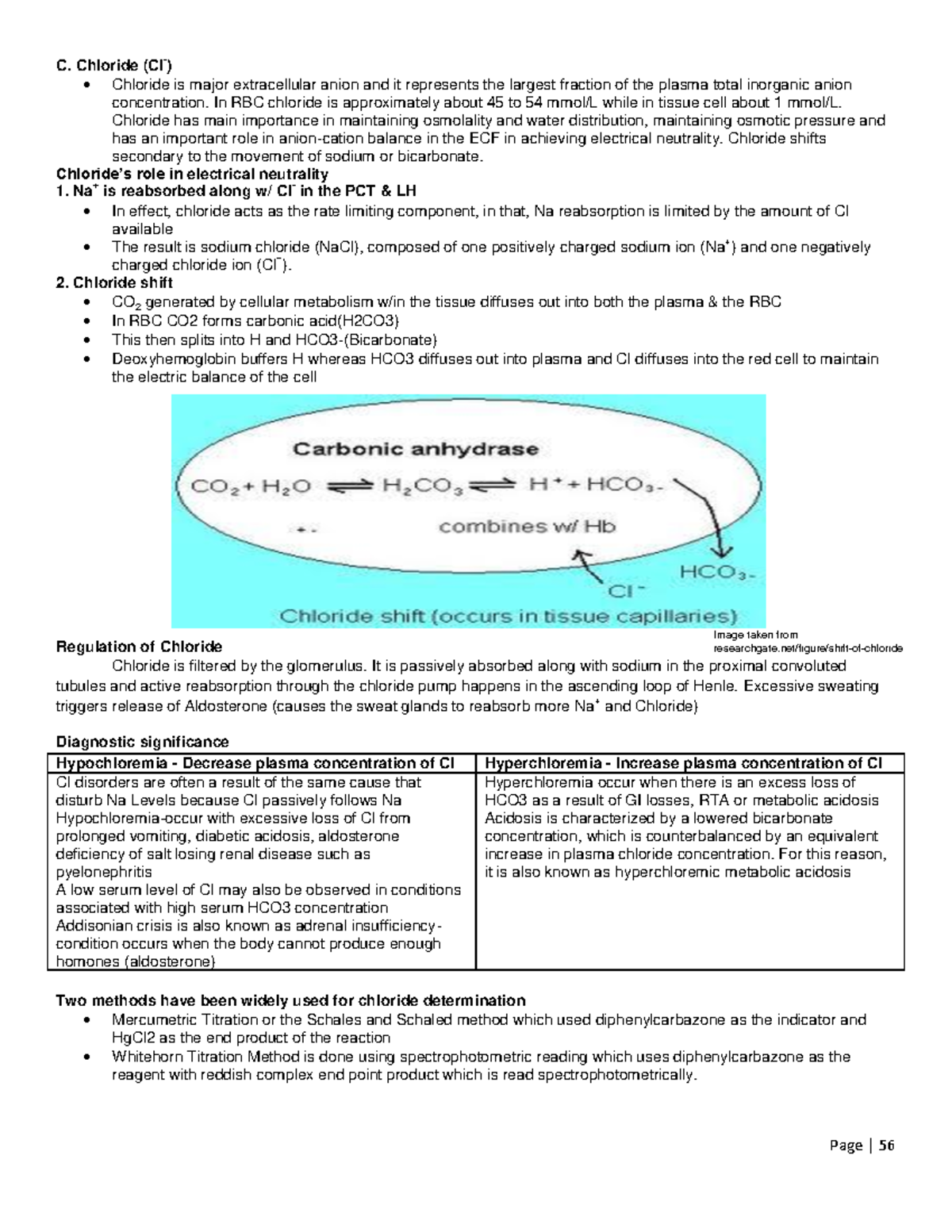 CC2 Chapter 2 - Clinical Chemistry 2 Notes Summary - BS Medical ...